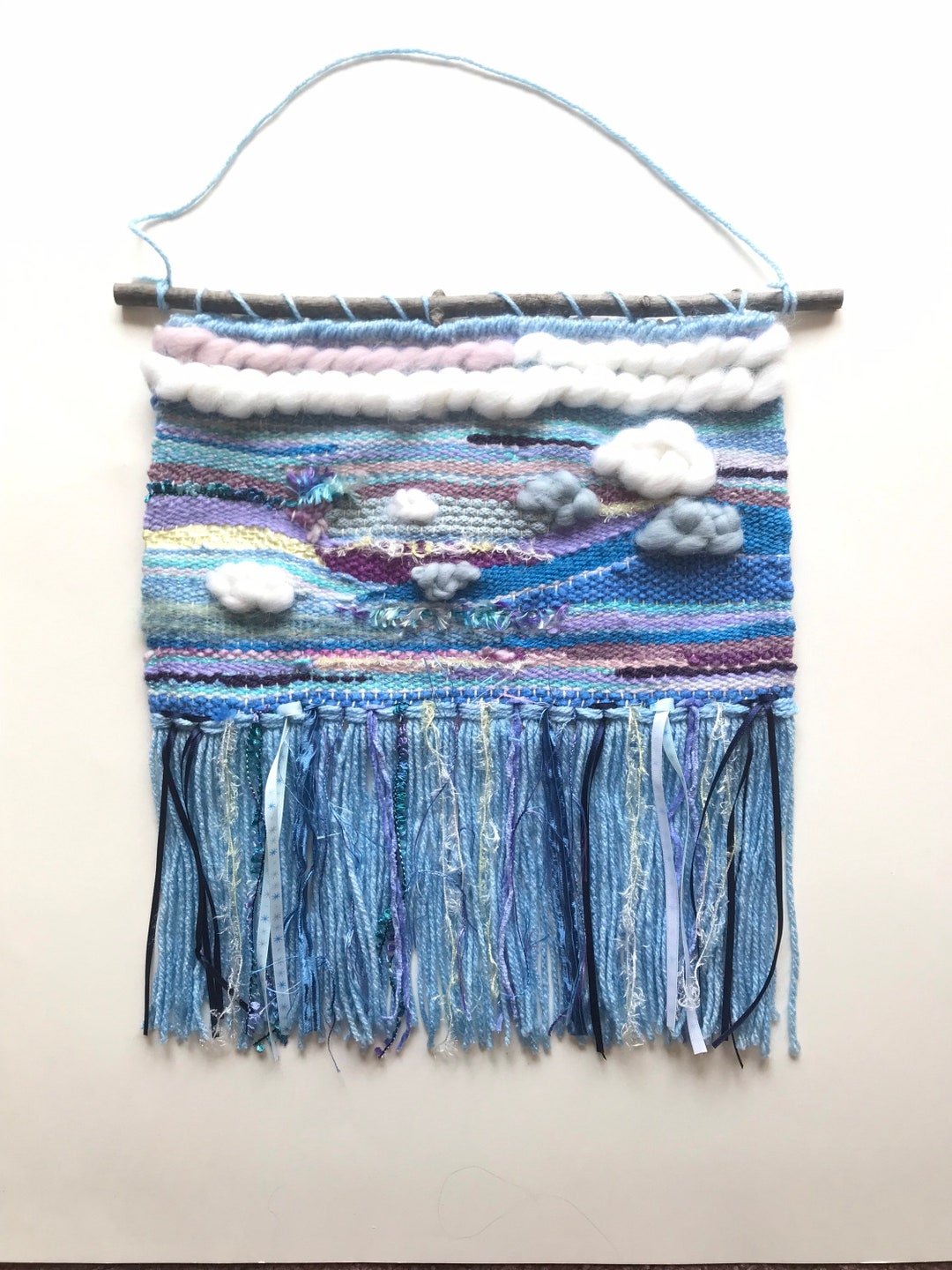 Woven Wall Hanging/tapestry/handwoven Wall Decor/fiberart - Etsy