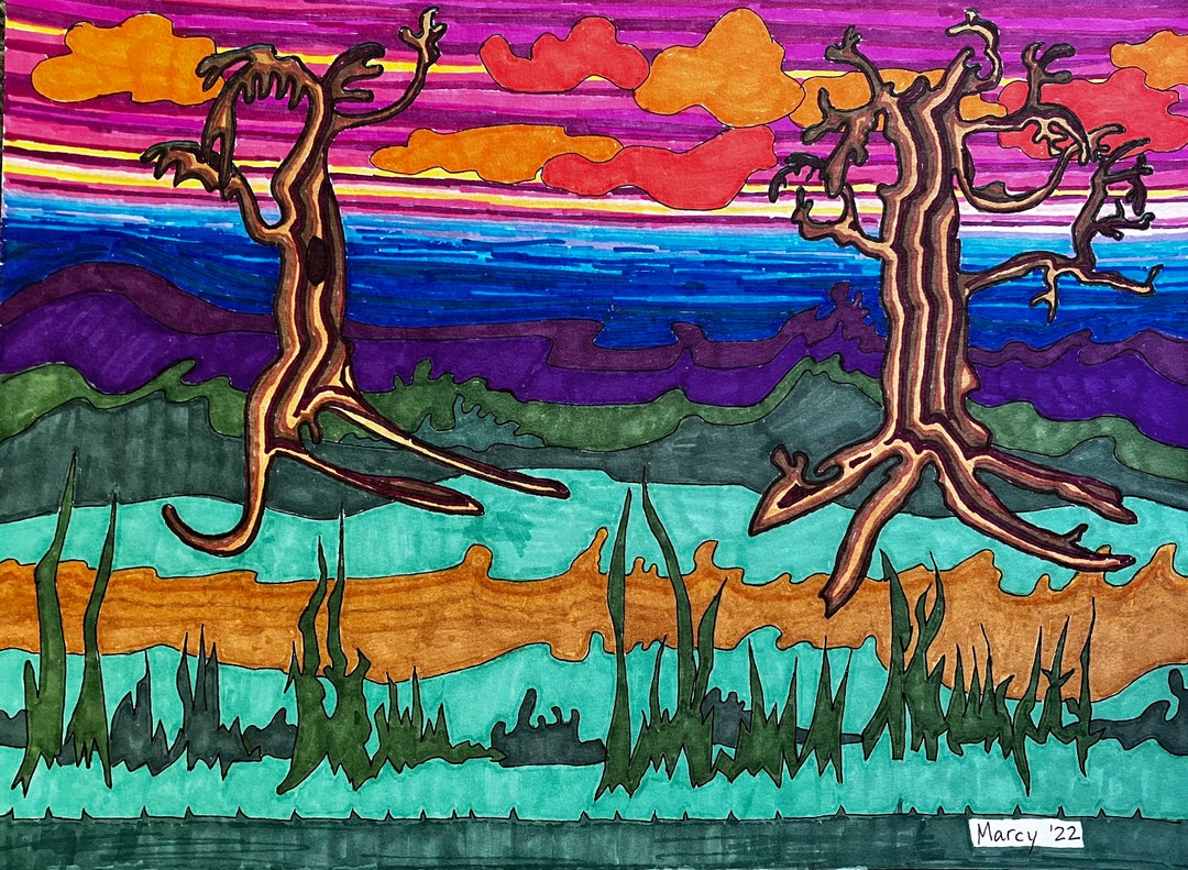Sentient Trees - Print of Original Art - Etsy