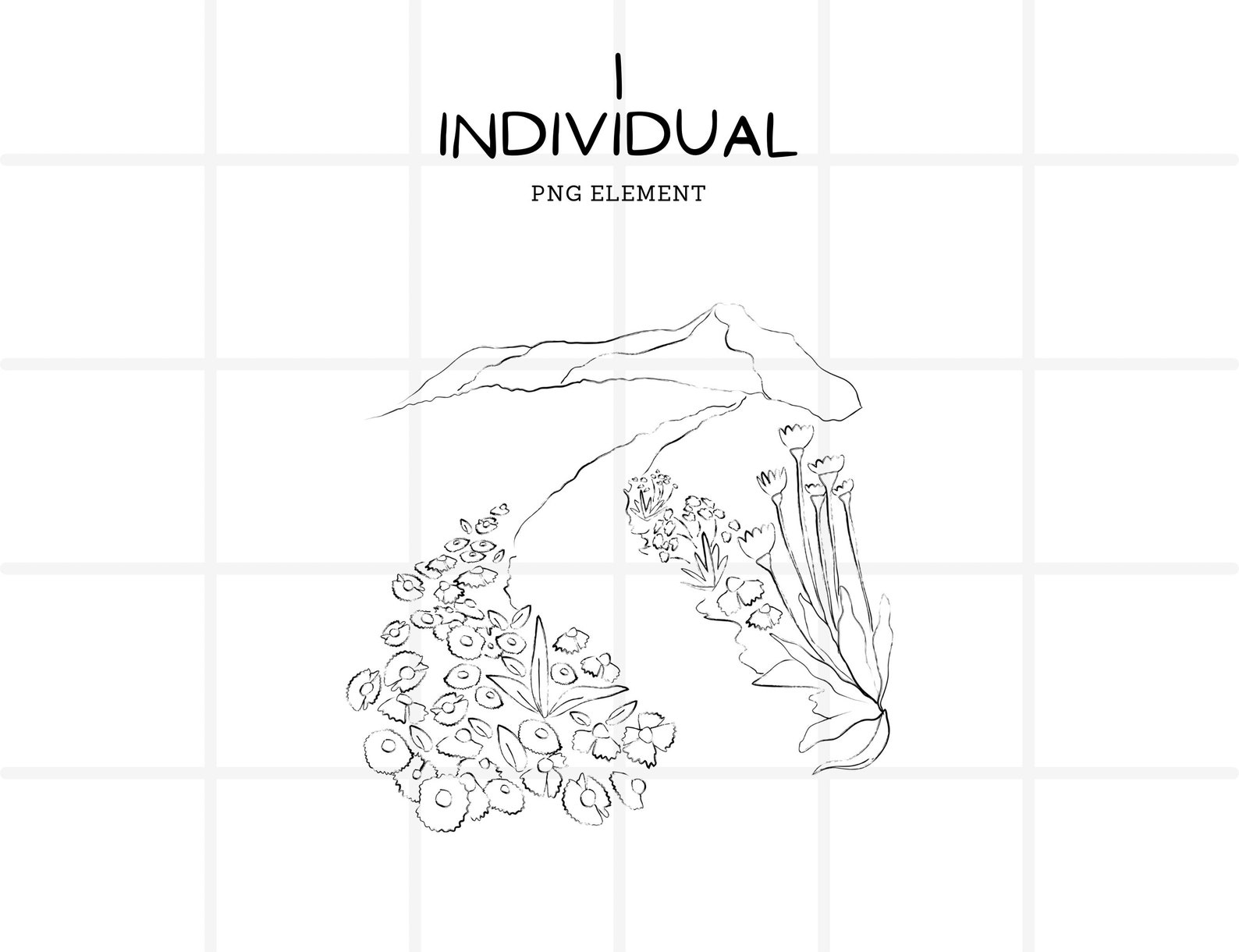 Mountain Hiking Trail PNG Clipart, Simple Ink Sketch, Mountains and ...