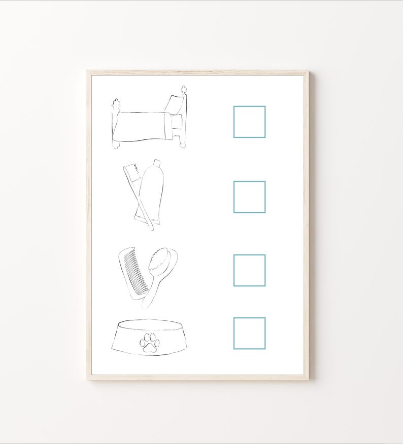 Chore Chart Clip Art PNG Bundle, Kids Chore List Doodles, Hand-drawn ...