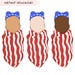 Fourth of July Baby Clip Art Bundle, Infant PNG Clipart Bundle, Girl ...