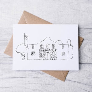 Texas Clip Art PNG Set, Simple Hand Drawn Alamo Illustration Bundle ...