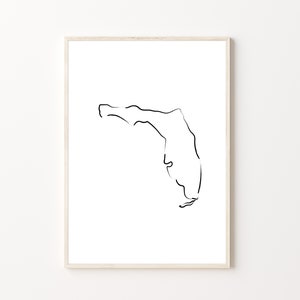 Florida Clipart Bundle, Beach Travel Clip Art Designs, Minimalist Line ...