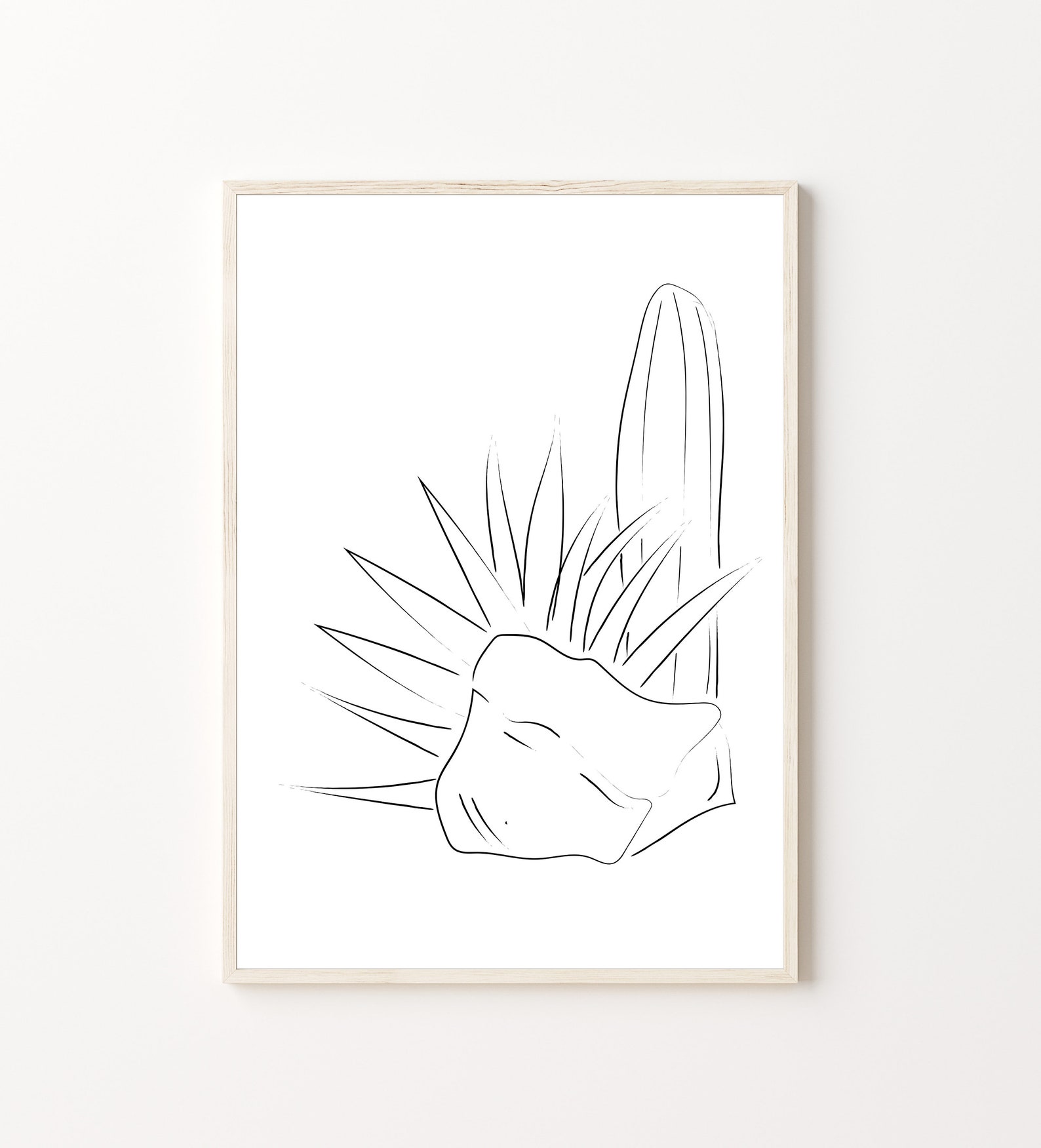 Desert Botanical Clipart Bundle, Cactus Clip Art, Succulent Line Art ...