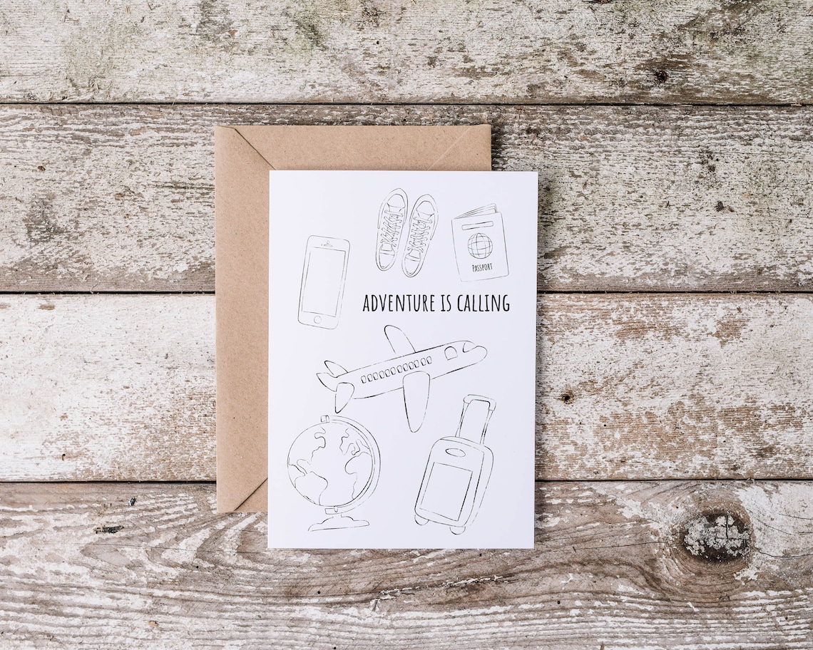 Digital Nomad Clipart Bundle, Travel Clip Art Designs, Minimalist Line ...