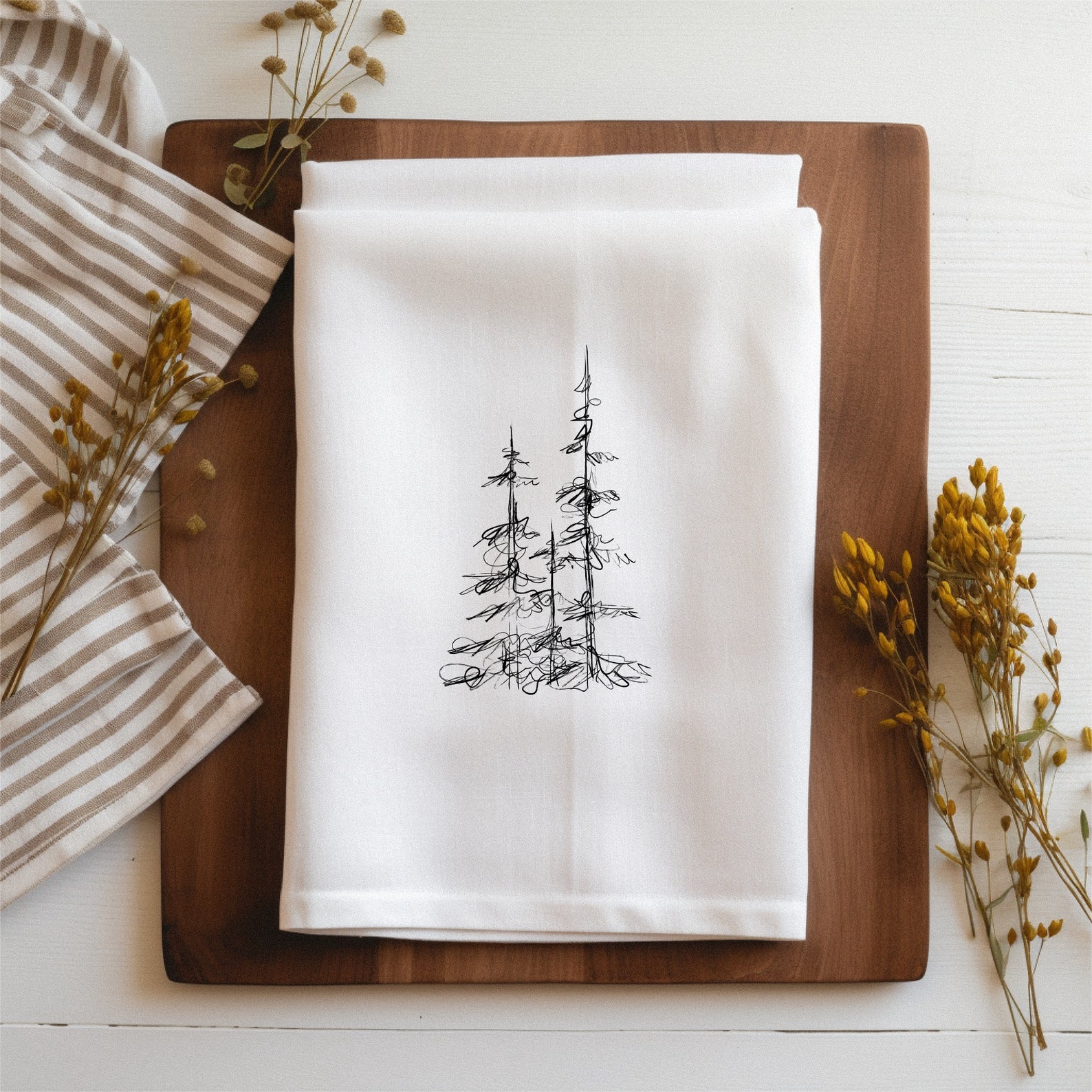 Pine Tree Scribble Sketch Clipart, Hand-drawn Forest Transparent PNG ...