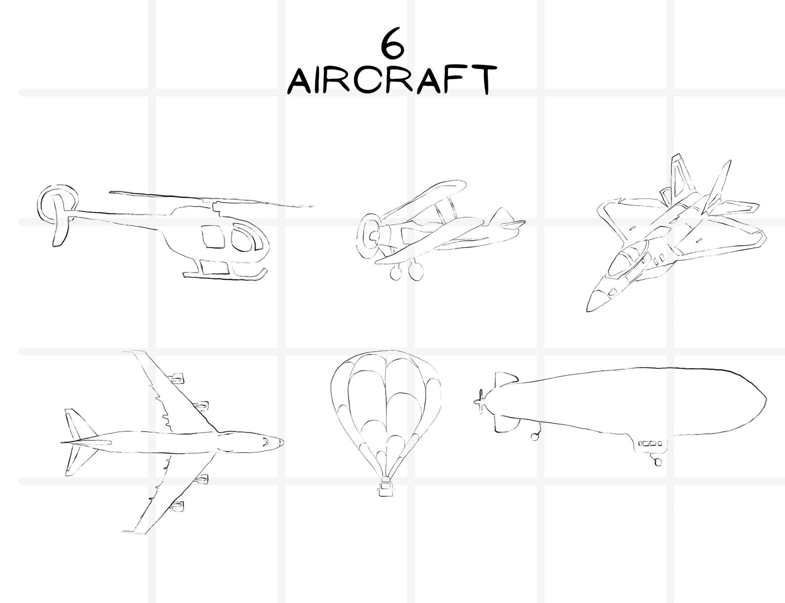 Transportation Clipart Bundle, Boats Trains Aircraft Vehicle Travel ...