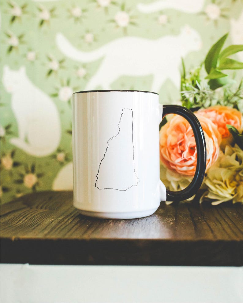 New Hampshire Clipart Bundle, State Outline Sketch, Hand-drawn Line Art ...