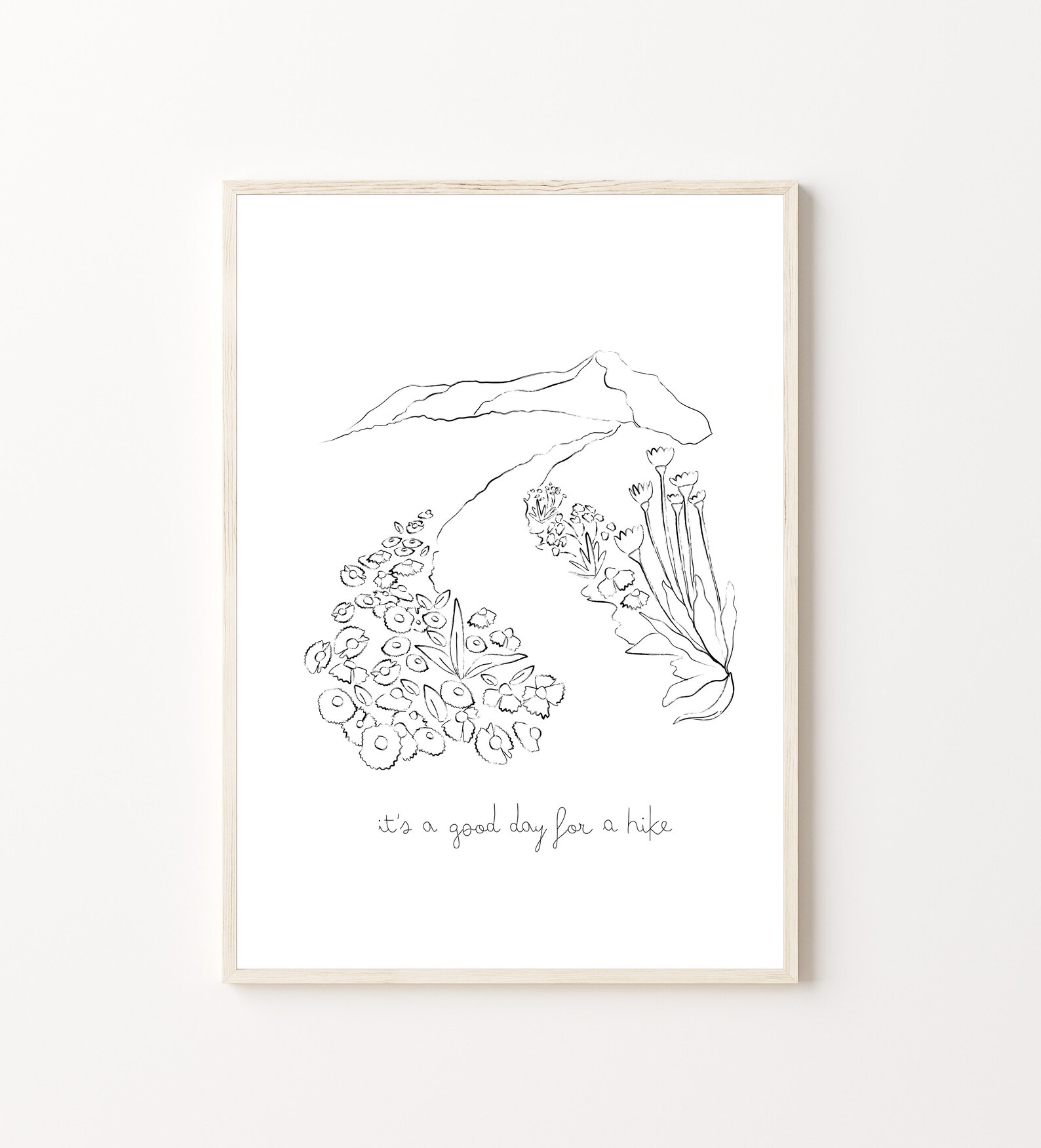Mountain Hiking Trail PNG Clipart, Simple Ink Sketch, Mountains and ...