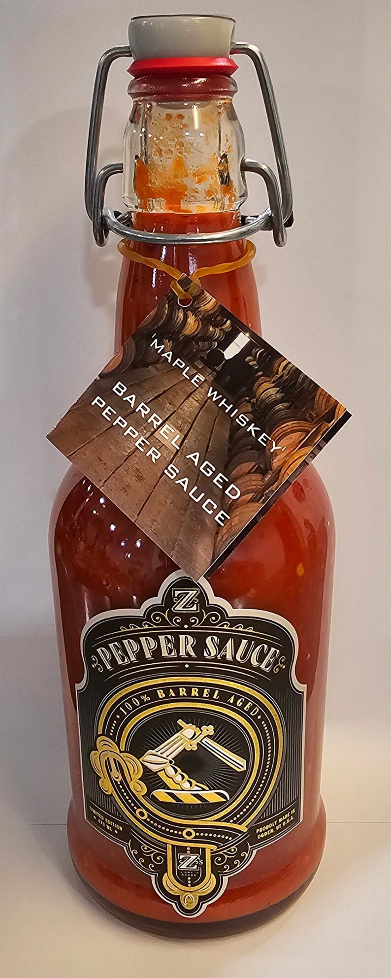 Maple Whiskey Barrel Aged Red Pepper Sauce Aged in a Whiskey and Maple ...