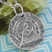 Silver Pendant All-seeing Eye in the Pyramid / Silver Pendant Eye of ...