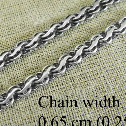 Thick Sterling Silver Chain Necklace for Him / Heavy 925 Solid - Etsy