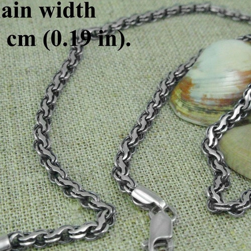 Thick Sterling Silver Chain Necklace for Him / Heavy 925 Solid - Etsy