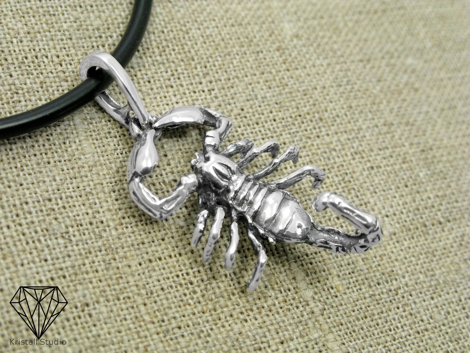 Scorpion Silver Jewelry Pendant Necklace / Scorpio Men | Etsy