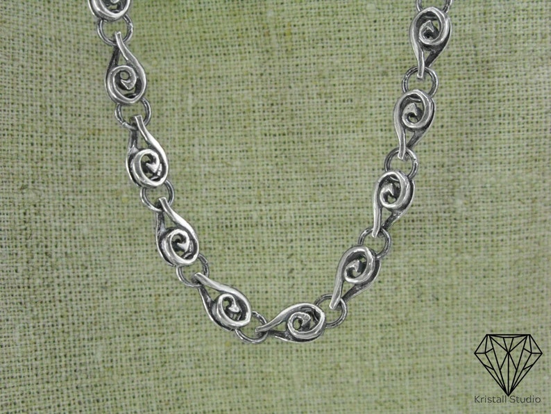 925 Silver Oxidized Jewelry Necklace Chain for Women Sterling | Etsy