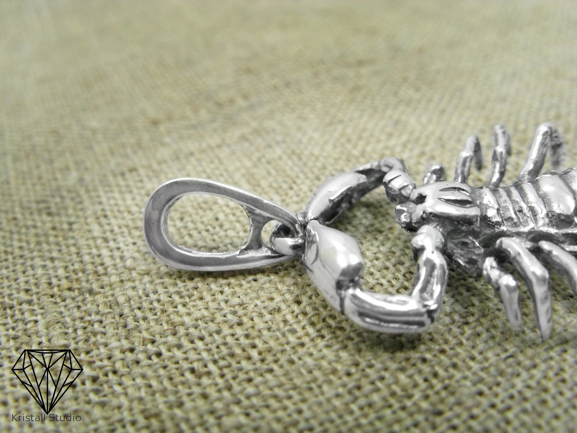 Scorpion Silver Jewelry Pendant Necklace / Scorpio Men | Etsy