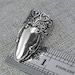 Fingernail Silver Pointer Finger Claw Nail Ring Armor / Finger Nails ...