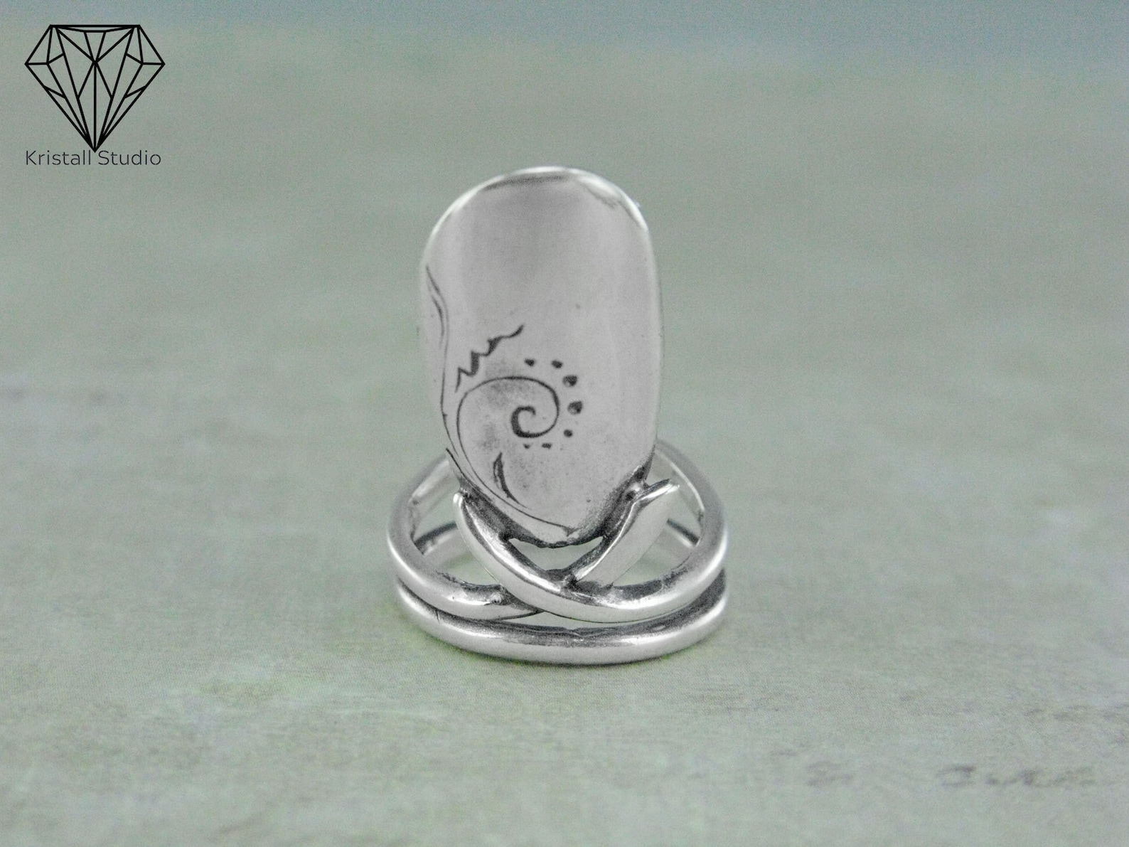 Fingernail Ring/ Sterling Silver Ring/ Nails Ring/ Simple - Etsy