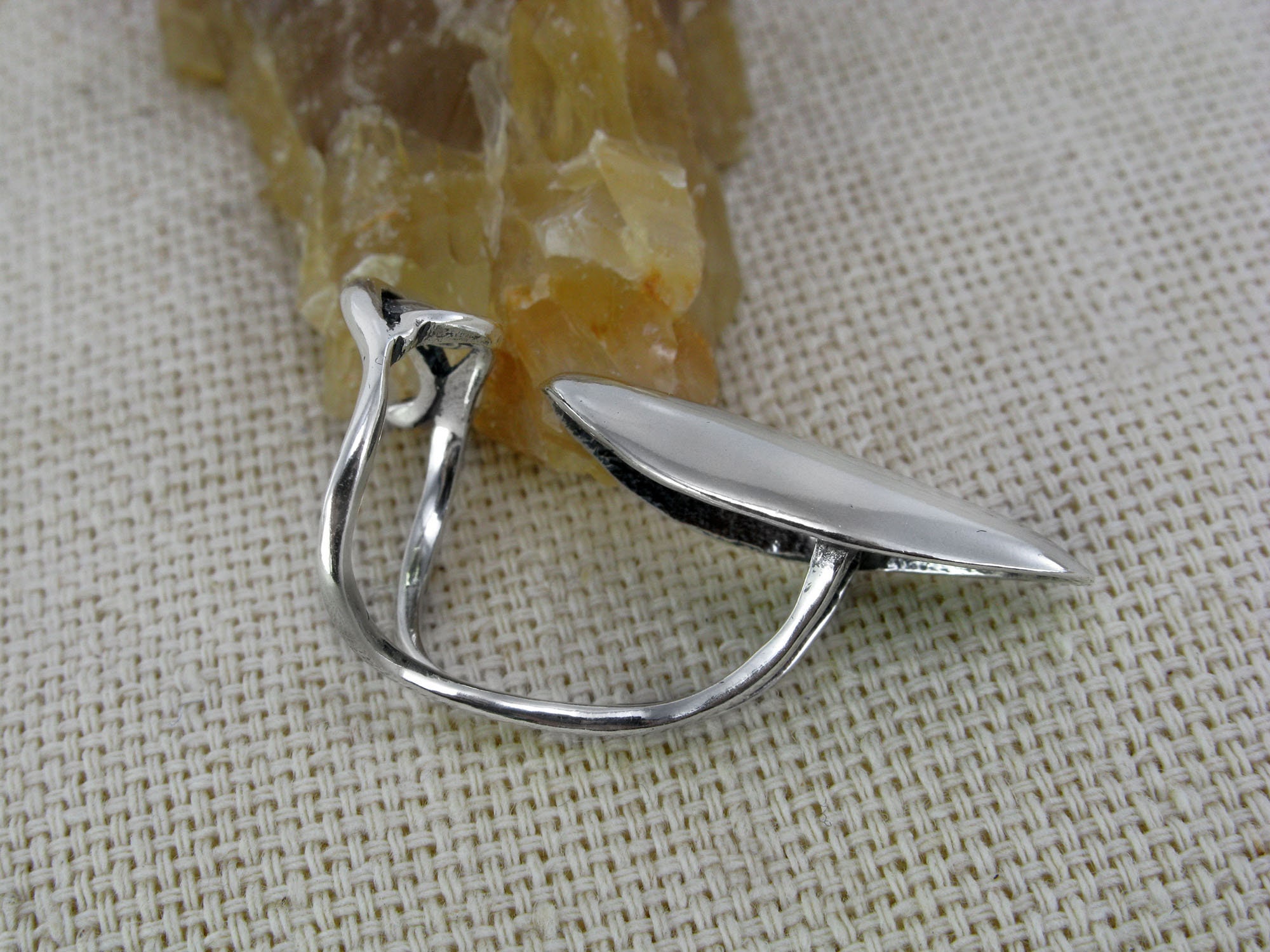 Silver Eye Fingernail Ring Jewelry Boho Nail Guard Armor / | Etsy