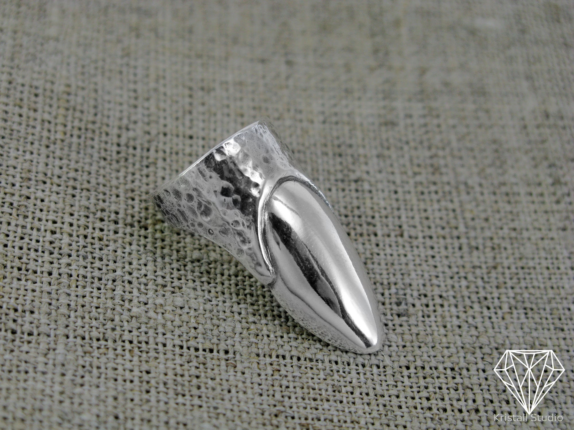 Fingernail Ring Sterling Silver Boho Finger Nail Armor / Nails - Etsy UK