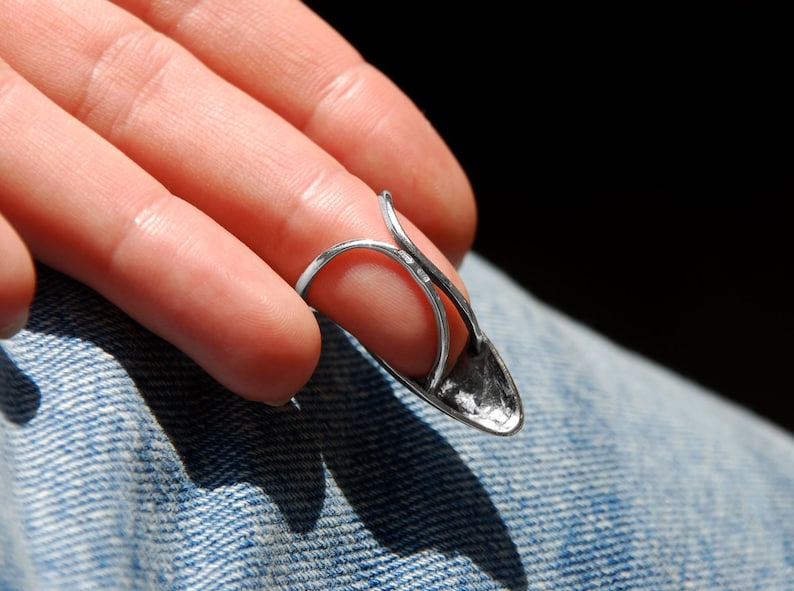 Silver Eye Fingernail Ring Jewelry Boho Nail Guard Armor / - Etsy