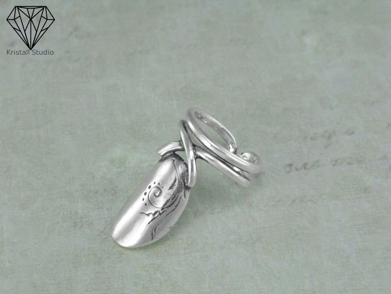 Fingernail Ring/ Sterling Silver Ring/ Nails Ring/ Simple - Etsy