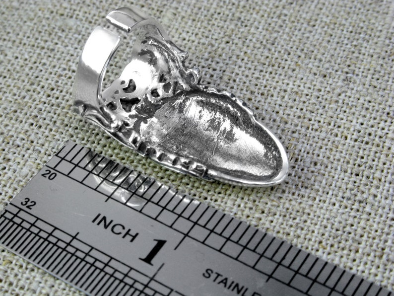 Fingernail Silver Pointer Finger Claw Nail Ring Armor / Finger - Etsy