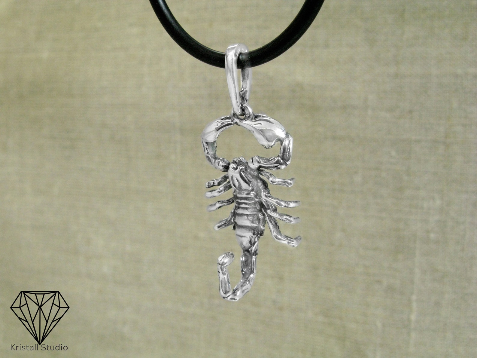 Scorpion Silver Jewelry Pendant Necklace / Scorpio Men | Etsy