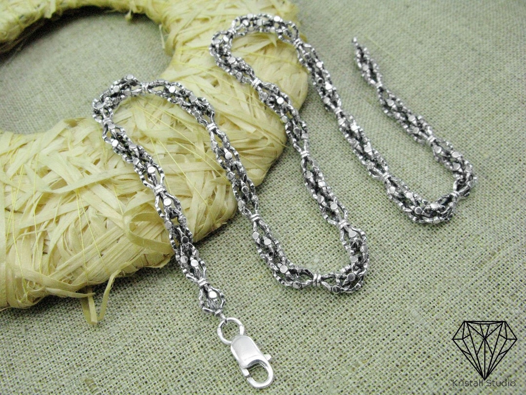 Thick Chain Silver Chain for Man/ Silver Necklace Men's Chain / Heavy ...