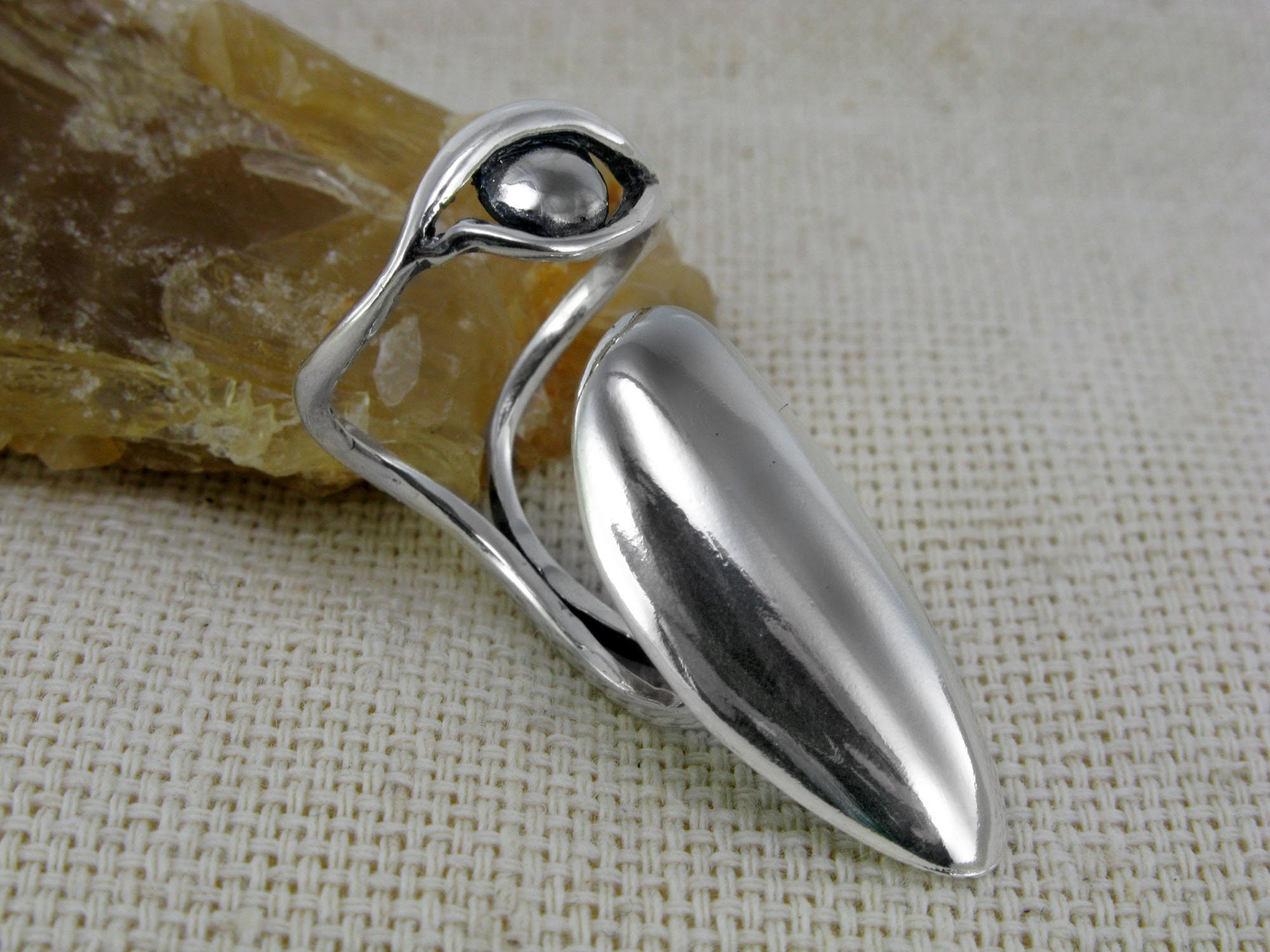 Silver Eye Fingernail Ring Jewelry Boho Nail Guard Armor / | Etsy