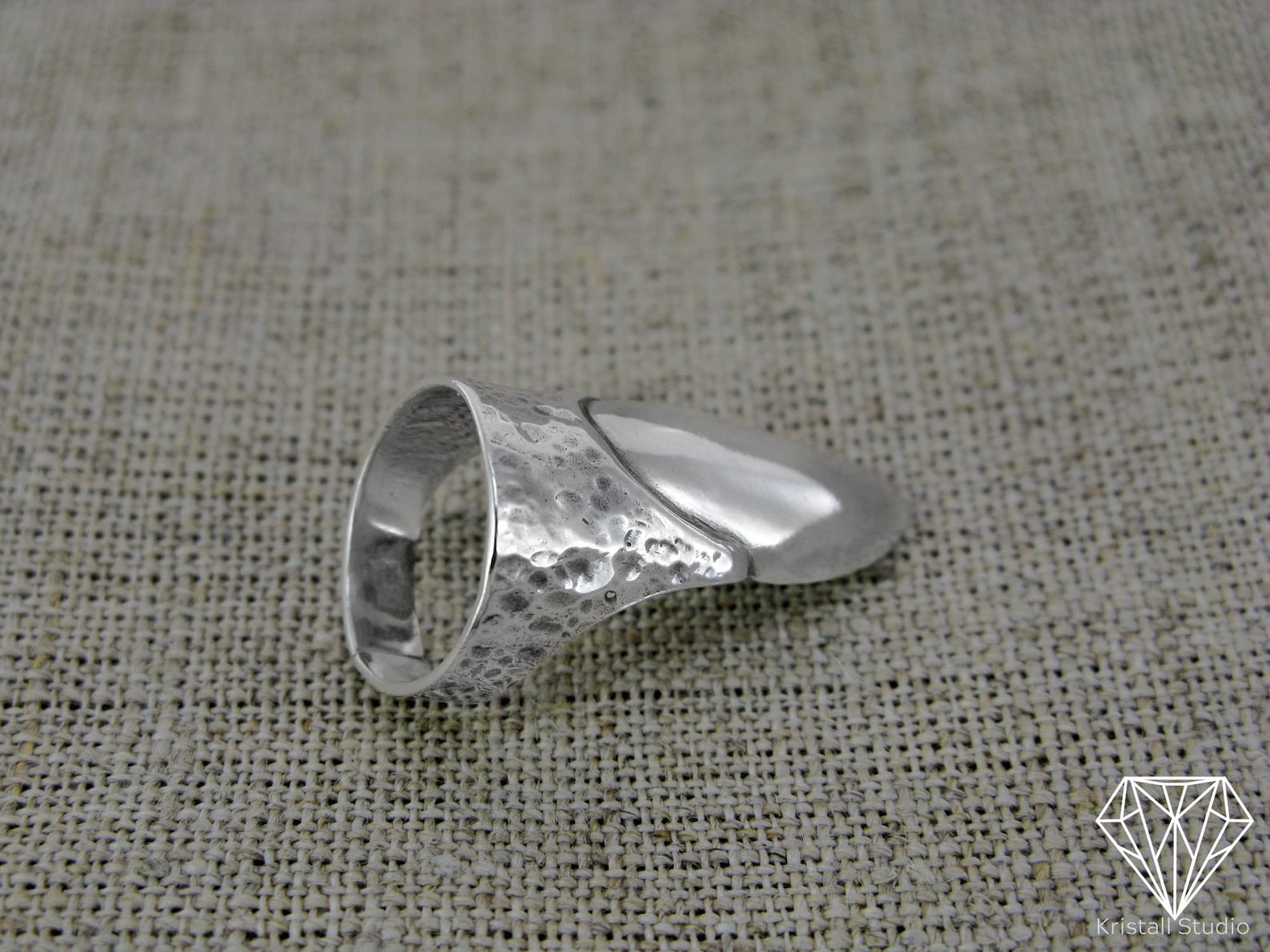 Fingernail Ring Sterling Silver Boho Finger Nail Armor / Nails - Etsy