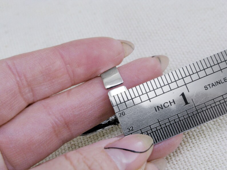 Silver Thumb Fingernail Armor Guard Ring / Sterling Boho Thumb Armor ...