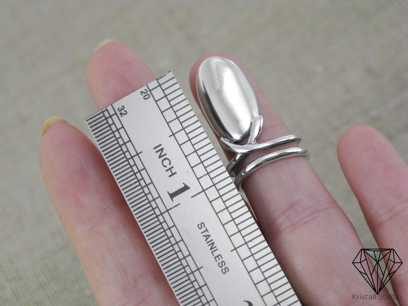 Fingernail Rings Boho Sterling Silver Nail Armor / Nails | Etsy