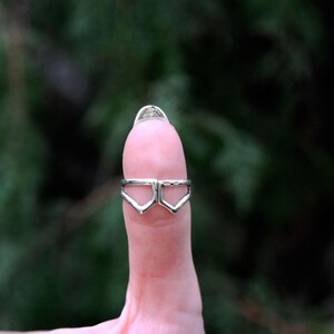 Thumb Fingernail Guard Armor Nail Ring / Silver Thumb Fingertip Finger ...