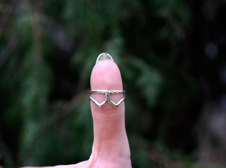 Thumb Fingernail Guard Armor Nail Ring / Silver Thumb Fingertip Finger ...