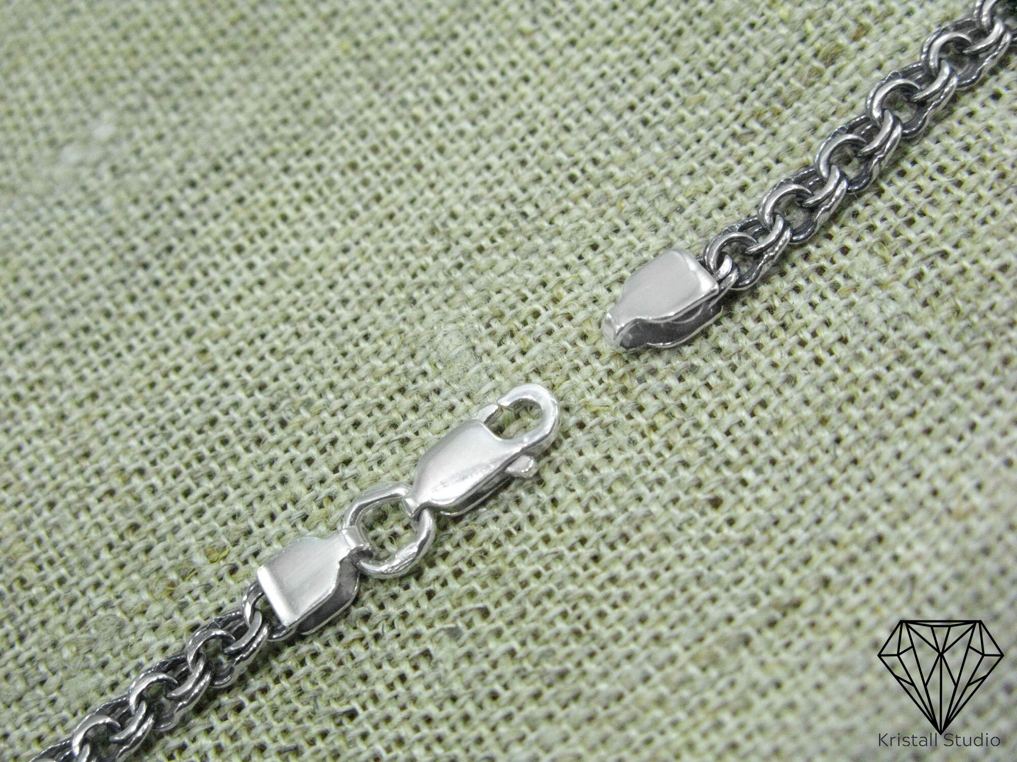 Thin Silver Chain Necklace for Tiny Pendant / Women's or Men's Sterling ...