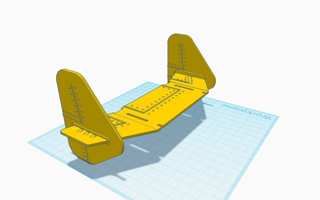 APC Tail Wing, Avenger Pursuit Craft, 3D Printed Replica Gijoe ...