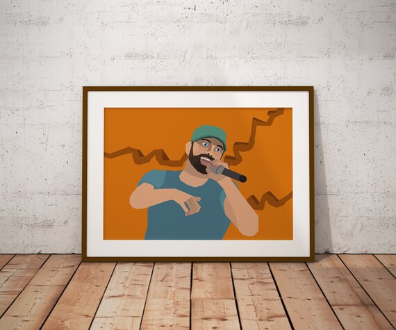 Eminem A4 A3 A2 or A1 Art Print Eminem the American Singer - Etsy