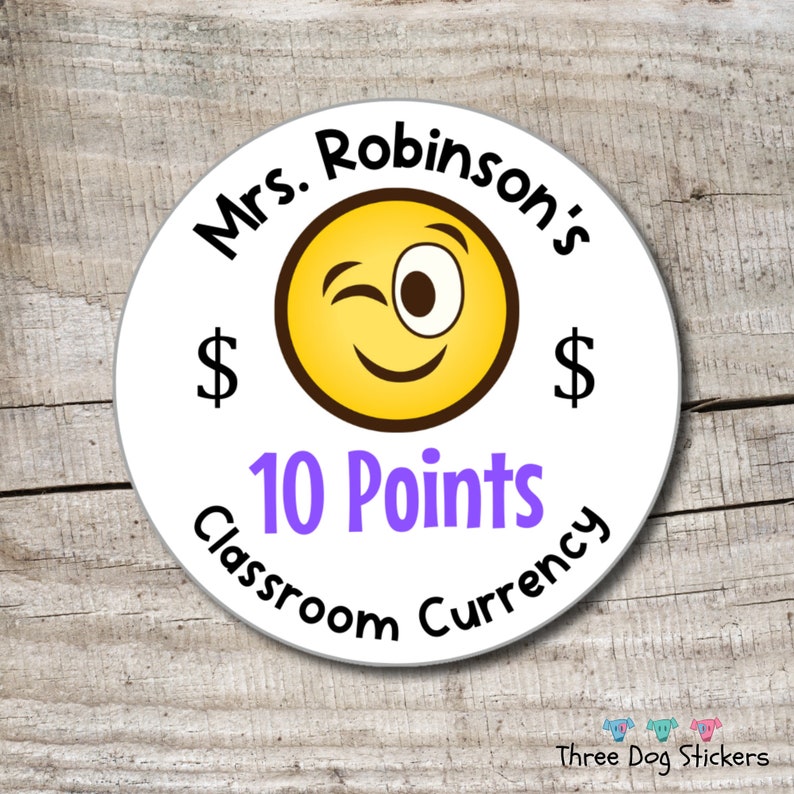 Personalized Class Store Stickers, Reward Stickers, Classroom Economy ...
