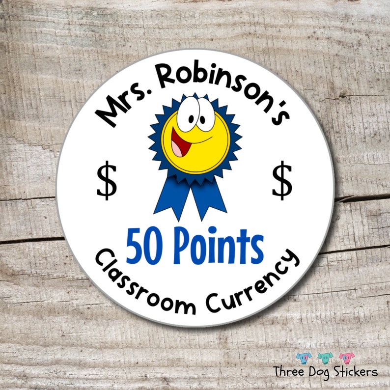 Personalized Class Store Stickers, Reward Stickers, Classroom Economy ...