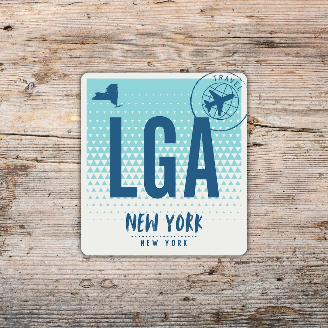 Laguardia New York International Airport Sticker | LGA Airport Code ...
