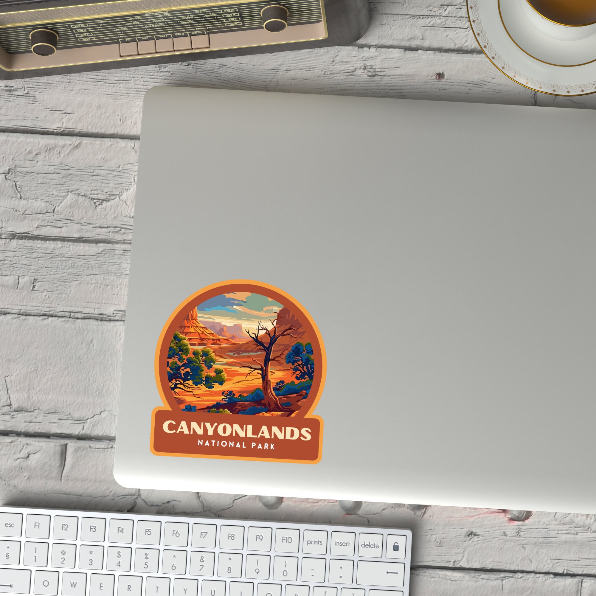 Canyonlands National Park Sticker, Laptop Sticker, Cooler Sticker ...