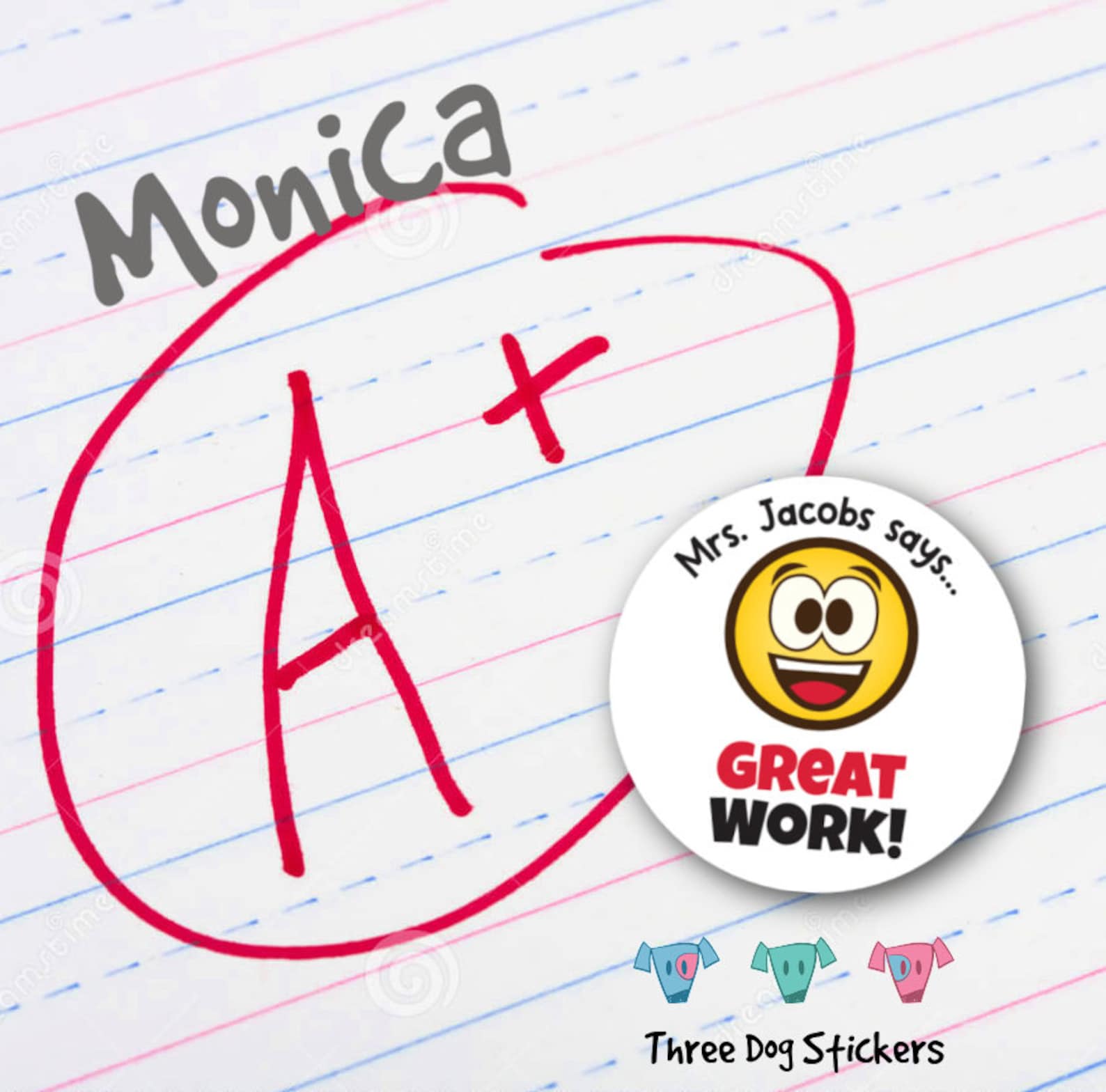 Personalized Teacher Stickers, Teacher Stickers, Reward Stickers ...