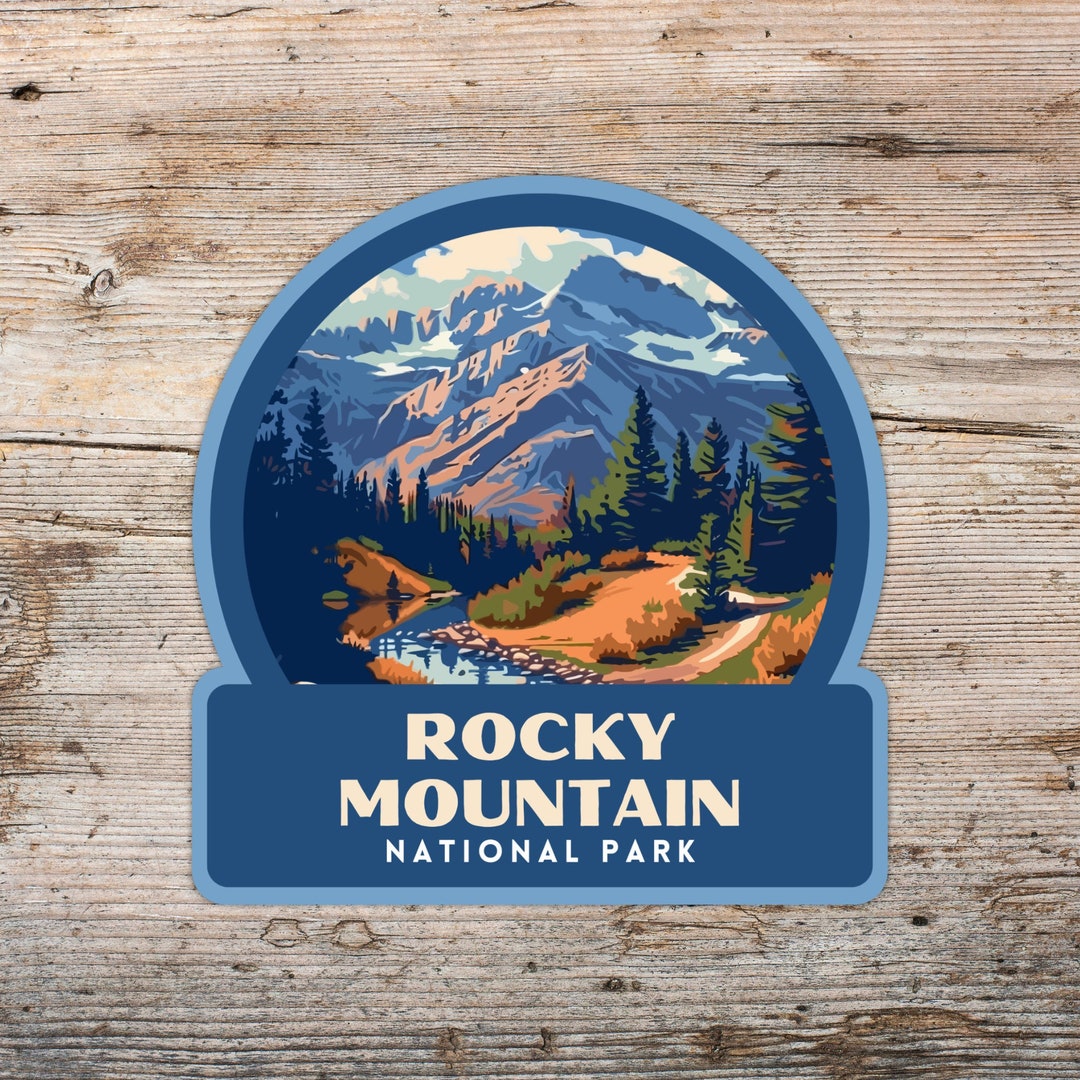 Rocky Mountain National Park Sticker, Laptop Sticker, Cooler Sticker ...