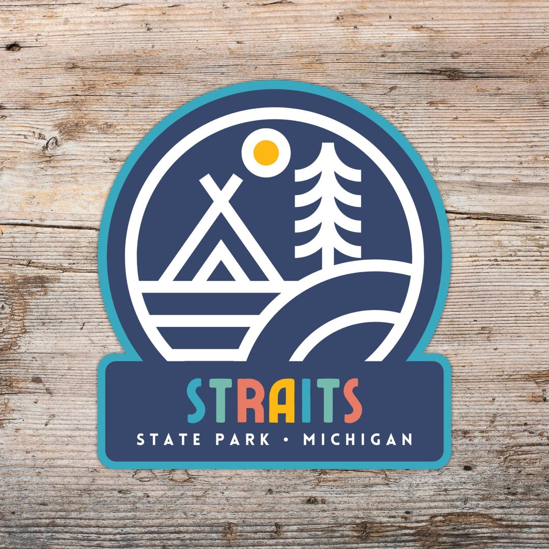 Straits State Park Sticker, Laptop Sticker, Cooler Sticker, Water ...