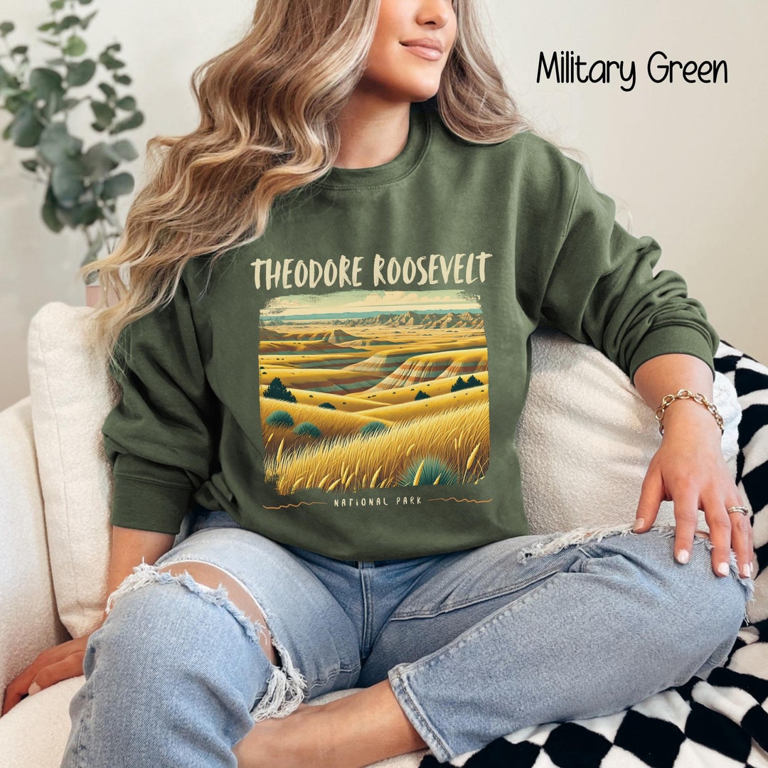 Theodore Roosevelt National Park Grunge Unisex Crewneck Sweatshirt ...