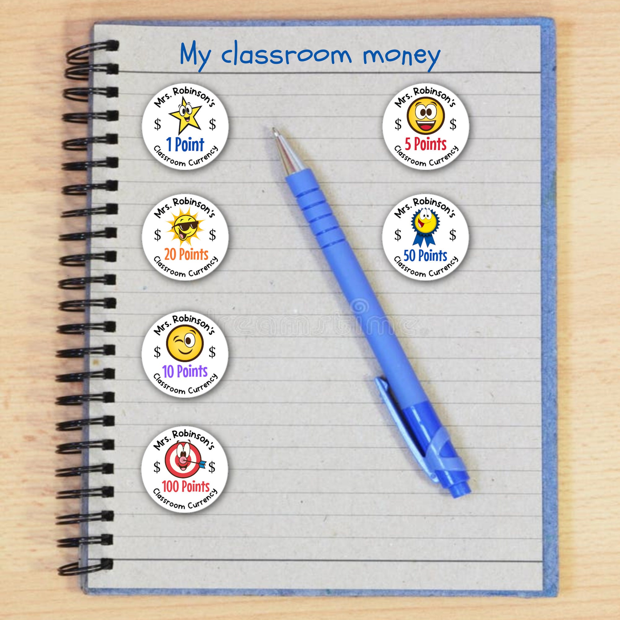 Personalized Class Store Stickers, Reward Stickers, Classroom Economy ...