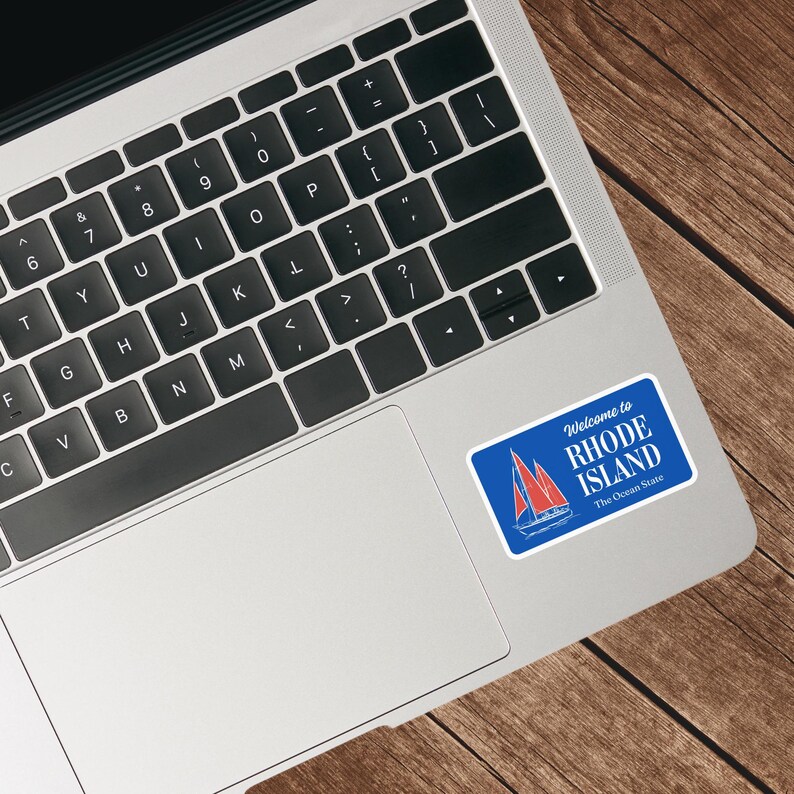 Welcome to Rhode Island Sticker • Road Sign Inspired Design ...
