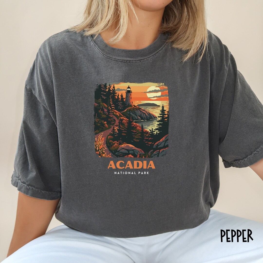 Acadia National Park Shirt, Maine Trip Shirt, Trendy Maine Tee Shirt ...