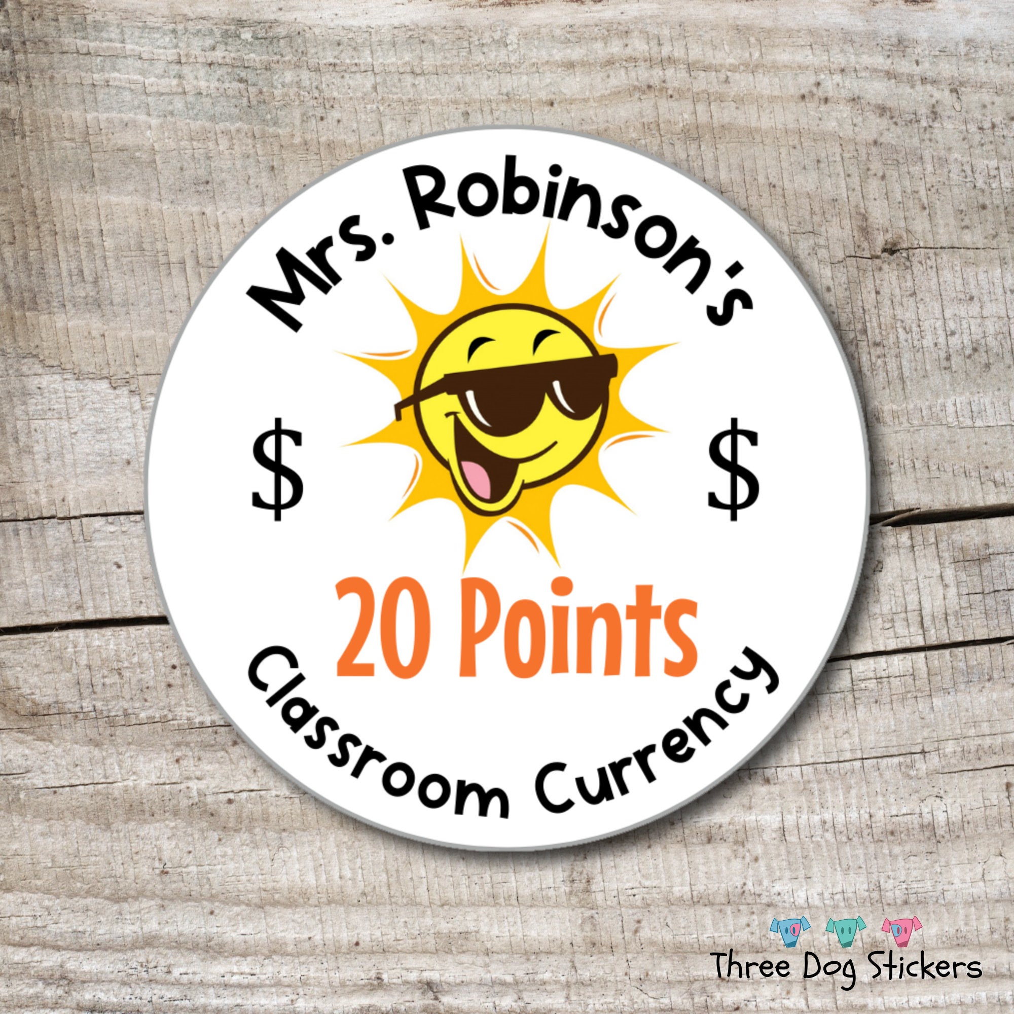 Personalized Class Store Stickers, Reward Stickers, Classroom Economy ...